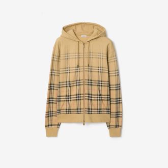 Burberry Hoodie zipp&eacute; en coton Gradient Check, Size: XXXL