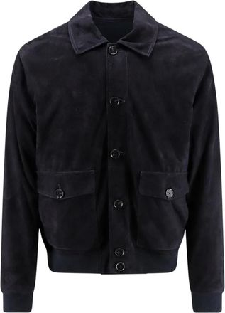 Arma Tomme Reversible Suede Jacket - - Jackets - Herren - Blau - L