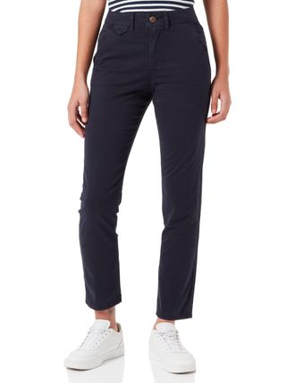 s.Oliver Damen 120.10.202.18.180.2109483 Hose lang SMART Chino, Navy, 34W 30L EU