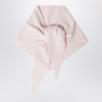 Chlo&eacute; Kultiger dreieckiger rosa Wollschal