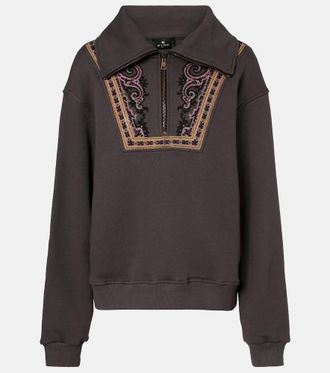 Etro Sweat-shirt imprim&eacute; en coton