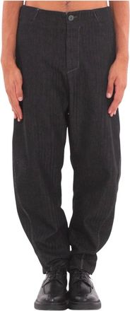 Transit Par-Such Homme, Pantalons, Noir, Taille: S Cotton Wool Herringbone Pantalons