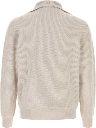 Brioni Cashmere Knit Sweater - Beige