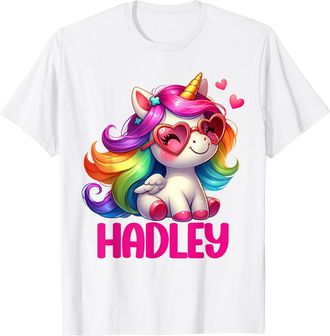 BDAZ Hadley Einhorn-Name, personalisiertes Design T-Shirt