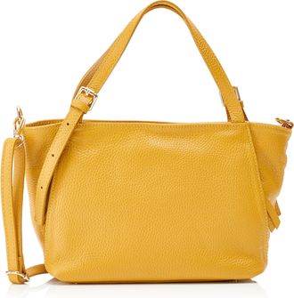 Faina Womens Damen Handtasche, Senf