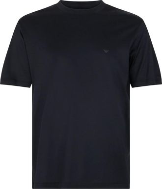 Emporio Armani Homme, Tops, Noir, Taille: M T-shirt en jersey m&eacute;lang&eacute; Lyocell Travel Essential