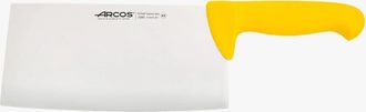 Arcos Fleischermesser Nitrum Edelstahl mit Klinge von 220 mm - Professionelles Fleischermesser, Ergonomischer Griff aus Polypropylen - Gelb, Serie 2900