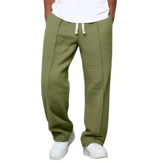 Generic Pantalon de jogging fin pour homme, coupe droite, pantalon de surv&ecirc;tement avec cordon de serrage et taille &eacute;lastique, jambe droite, pantalon de surv&ecirc;t