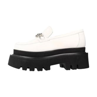Yellow Femme, Chaussures, Blanc, Taille: 38 EU Mocasin Plataforma