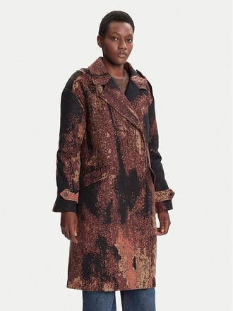 Desigual &Uuml;bergangsmantel Brushed Lacroix 25WWEW05 Braun Loose Fit