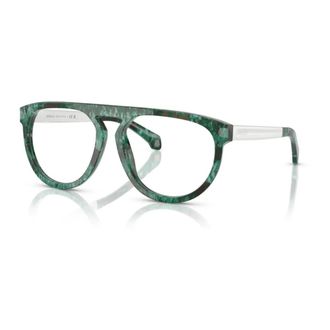 Moncler Havana Green Brillengestelle Me2007 - - Accessories - Damen - Gr&uuml;n - 55 MM