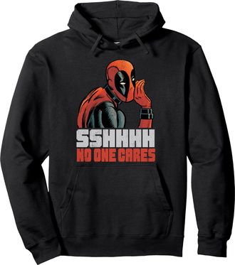 MARVEL Deadpool SSHHHH No One Cares Whisper Pullover Hoodie
