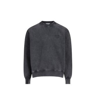 Maison Kitsun&eacute; Sweat ample col rond en coton m&eacute;lang&eacute;