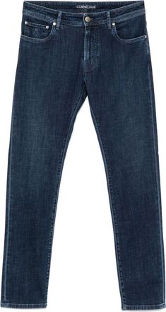 Corneliani jean à coupe slim - Bleu