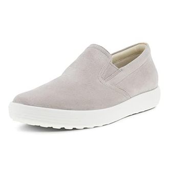 Ecco Womens Soft 7 W Slip-on, Grey Rose Powder, 39 EU