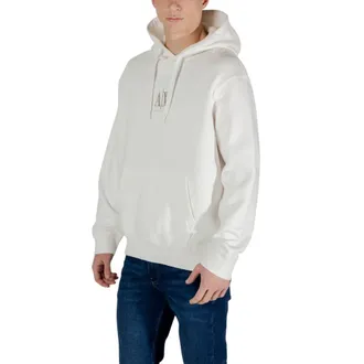 A|X Armani Exchange Embroidered Logo Hoodie - White