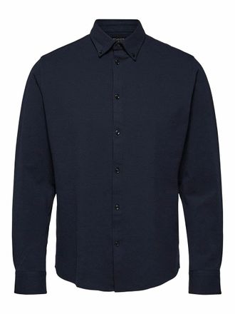 Selected SLHSLIMOLIVER-Knit Flex Shirt LS B NOOS