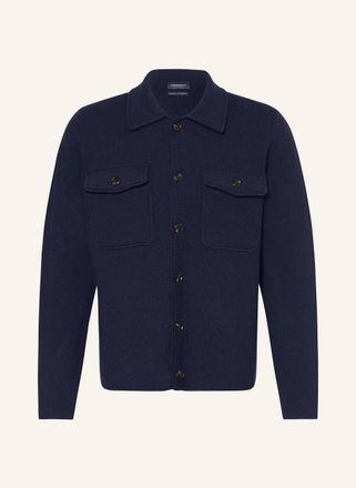 Strokesman's Strokesmans Strickjacke Aus Merinowolle blau