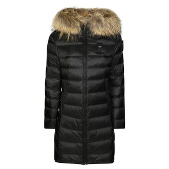Blauer Femme, Manteaux, Noir, Taille: 36 FR Veste longue &agrave; capuche Kristin