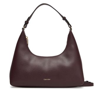 Calvin Klein Handtasche Calvin Klein Foil Logo Conv Shoulder Bag LV04F3272G Dunkelrot