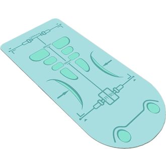 Generic Bauchroller, Trainingsmatte, &Uuml;bungsger&auml;t, extra lange Yogamatte, rutschfest, 1,6 x 0,7 m, dickes Gelenkschutzpolster, Fitnessmatte, Indoor-Trainingsma