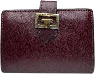 Givenchy unisex, Pre-owned, Violet, Taille: ONE Size Portefeuille en cuir Pre-owned