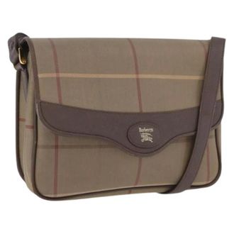 Burberry Sac bandouli&egrave;re en toile Pre-owned - Femme - Pre-owned - Brun - Taille: ONE Size