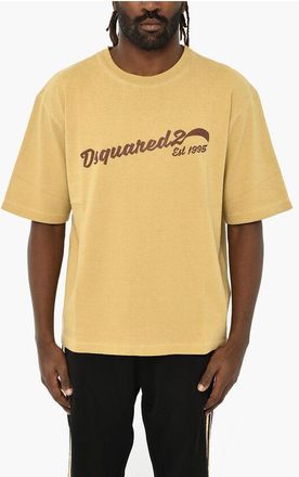 Dsquared2 Cotton Loose Fit Crew-neck T-shirt with Print size L