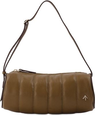 Manu Atelier Sac &agrave; cylindre rembourr&eacute; en cuir marron