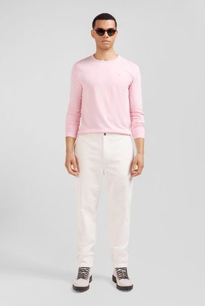 Eden Park Pantalon &Agrave; Taille &Eacute;lastiqu&eacute;e En Coton Stretch &Eacute;cru Coupe Modern