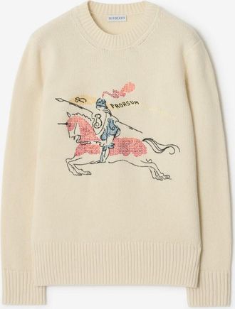 Burberry Pull en laine et cachemire &agrave; broderie crois&eacute;e EKD, Size: XXS