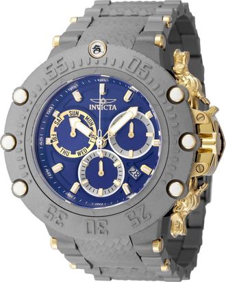 Invicta Subaqua 48193 Herrenuhr - Quarzwerk - Edelstahl mit blauem Zifferblatt - 52 mm