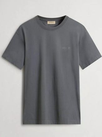 Woolrich T-Shirt aus Baumwolle mit r&uuml;ckseitigem Label-Schriftzug in
