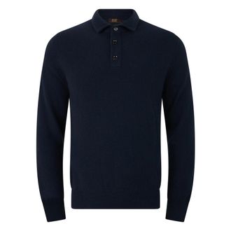 Moorer Apricale Polokragen Pullover - - Tops - Herren - Blau - M