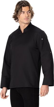 Chef Works Herren Lansing Kochmantel, Schwarz, Medium