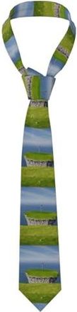Generic Cravate Pour Hommes Vue Sur Le Golf En Bord De Mer Formelle Necktie Fine Cravate Pour C&eacute;l&eacute;brations &Eacute;v&eacute;nements Mariage