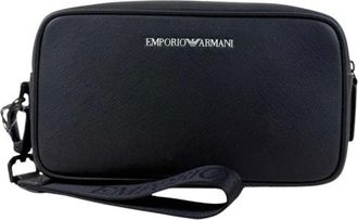 Emporio Armani Femme, Sacs, Noir, Taille: ONE Size Trousse de Toilette