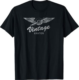 Trendy Apparel Trendy Vintage Aviation Propeller Logo T-Shirt