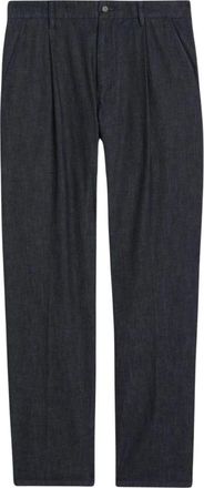 Aspesi Homme, Pantalons, Bleu, Taille: L Pantalone Mono Pince Denim Leggero