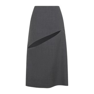 Jil Sander Femme, Jupes, Gris, Taille: 34 FR J03Ma0305.J40327 Skirt