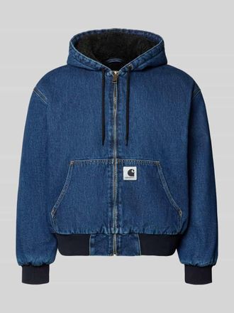 Carhartt Work in Progress Jeansjacke mit Kapuze und Rei&szlig;verschluss