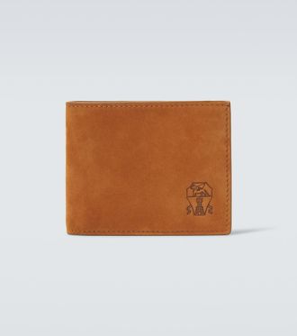 Brunello Cucinelli Portemonnaie aus Veloursleder