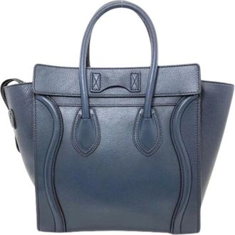 Celine Pre-owned Luggage Tote Bag - Femme - Pre-owned - Bleu - Taille: ONE Size