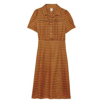 Ines De La Fressange Ang&egrave;le Satin-Print-Kleid - - Dresses - Damen - Mehrfarbig - S