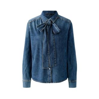 Oui Femme, Blouses et Chemises, Bleu, Taille: 40 FR Chemise en jean