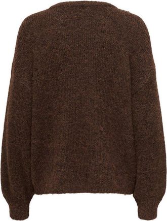 Only Strickpullover ONLNELLIE LS O-NECK KNT NOOS Materialmix, regular fit