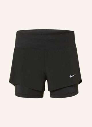 Nike 2-In-1-Laufshorts Dri-Fit Swift schwarz