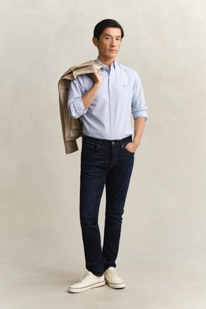 GANT Herren Slim Fit Jeans (42/34) DARK Blau BROKEN IN