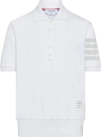 Thom Browne Baumwoll-Polo - - Tops - Herren - Wei&szlig; - L