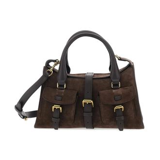 Mulberry Kleine Roxanne Wildleder-Henkeltasche mit Schnalle - - Bags - Damen - Braun - ONE SIZE